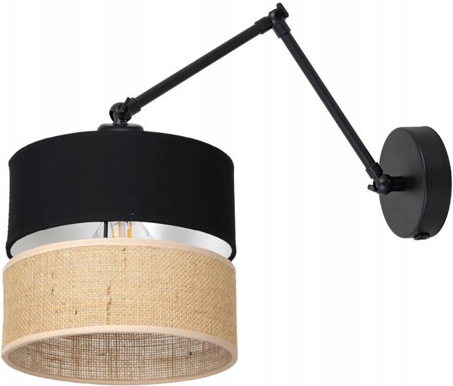 Lampa Moonlight Boho Lampka Ścienna Kinkiet Juta Regulowany (Ml482 ...