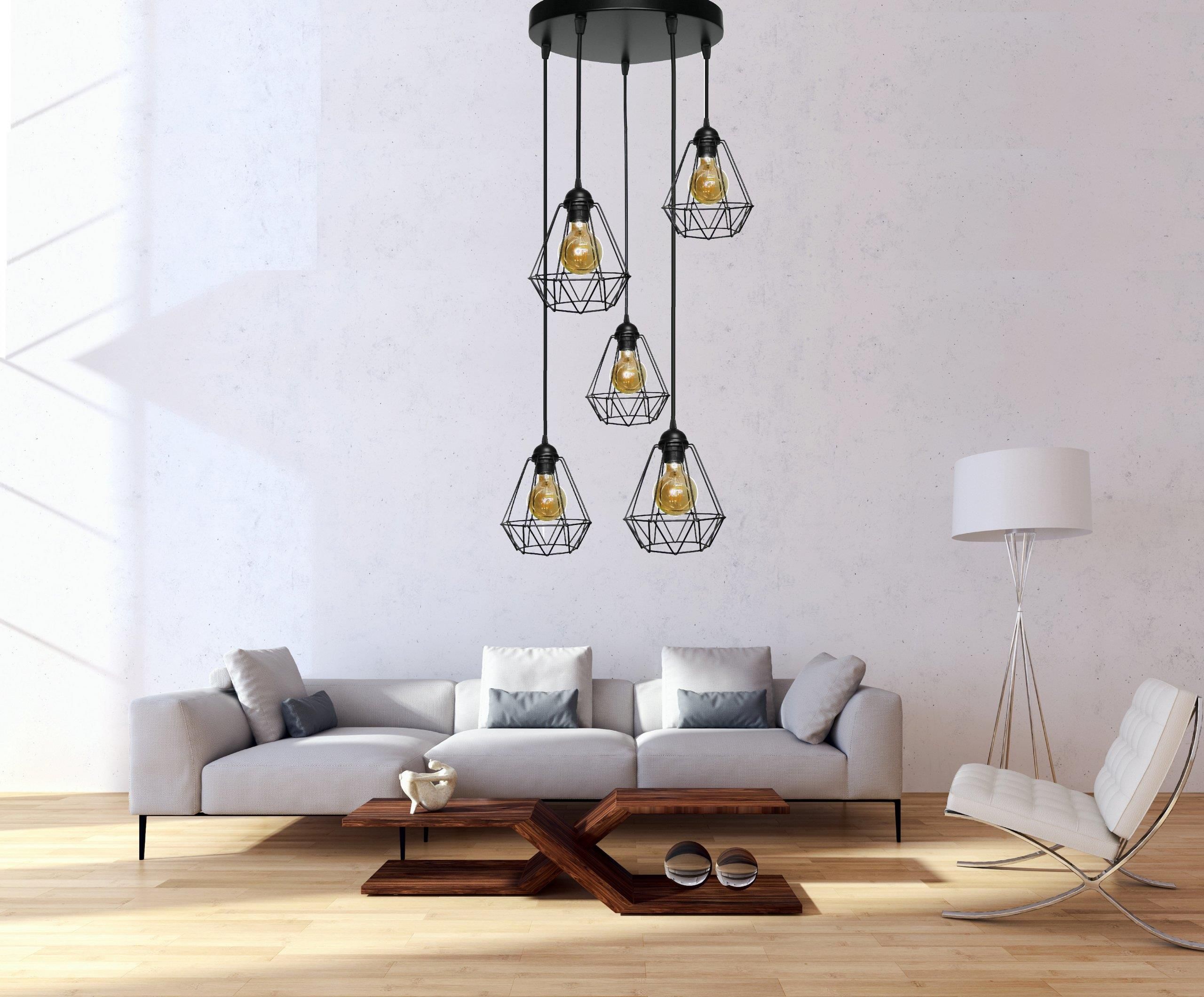 Tadex Lampa Sufitowa Wisząca Na Plafonie Diamenty Led (Plo50002 ...