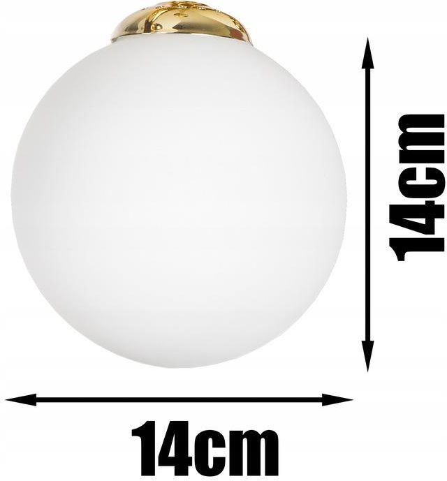 Fibram Lighting Lampa Sufitowa Plafon Żyrandol Loft Złota Kula Hit ...