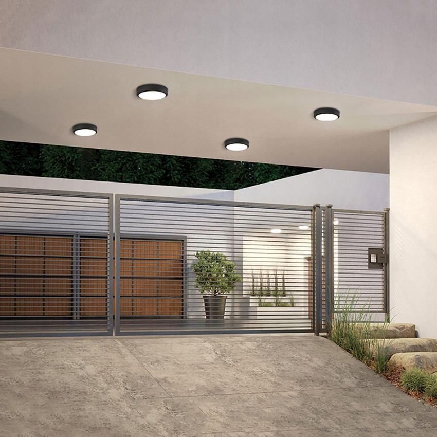 Struhm Lampa Sufitowa Plafon Zewnętrzny Led 12W Ip65 230V ...