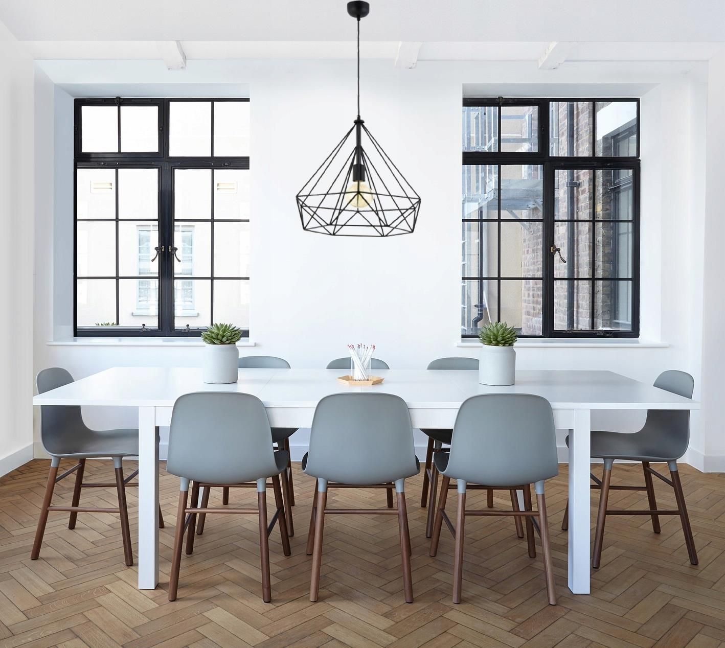 Tadex Lampa Wisząca Sufitowa Druciana Nowoczesna Diament (P10036 ...