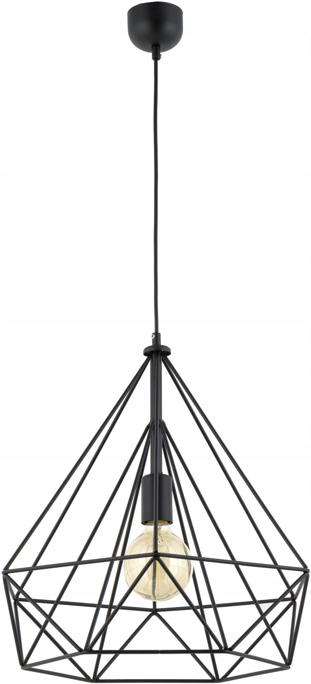 Tadex Lampa Wisząca Sufitowa Druciana Nowoczesna Diament (P10036 ...