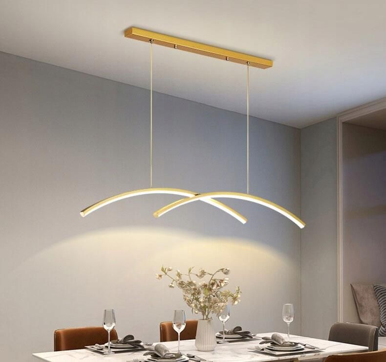 Maxxllc Nowoczesna Lampa Led Sufitowa Panel Żyrandol (22175Cgzłota ...