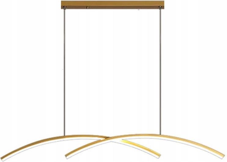 Maxxllc Nowoczesna Lampa Led Sufitowa Panel Żyrandol (22175Cgzłota ...