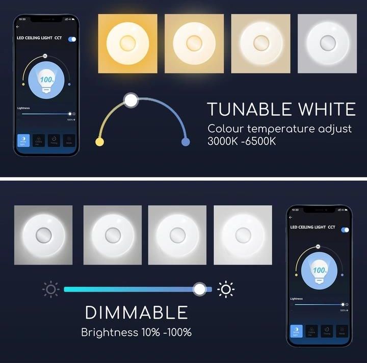 Aigostar Inteligentny Plafon Led 18W Rgb+Cct Wifi (Aigo_S_Plafon_Rgb ...