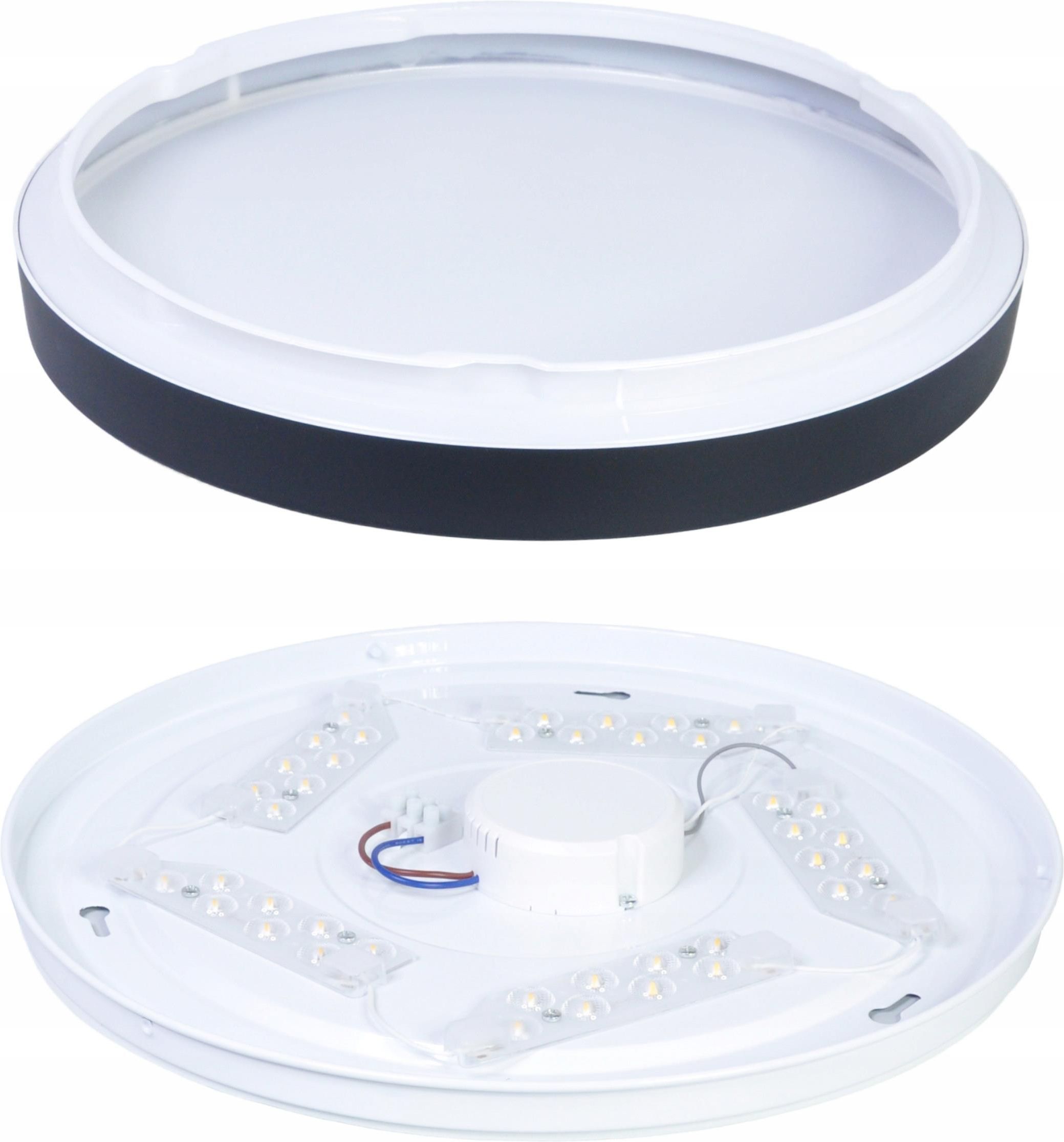 Led-Pol Plafon Lampa Led Nube 60W 6500Lm Czarny 49Cm Duży (Oro26029 ...