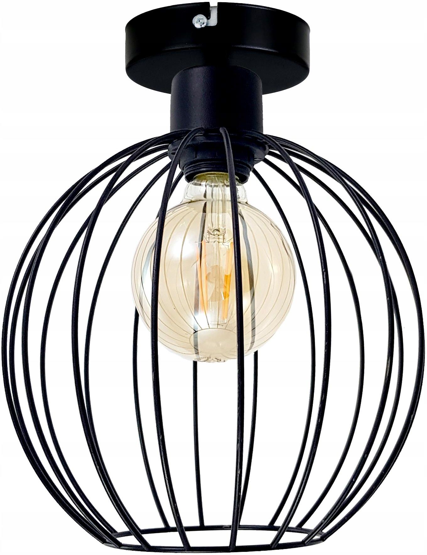 Led-One Lampa Stała Sufitowa Plafon Loft Klosz Drut Na E27 ...