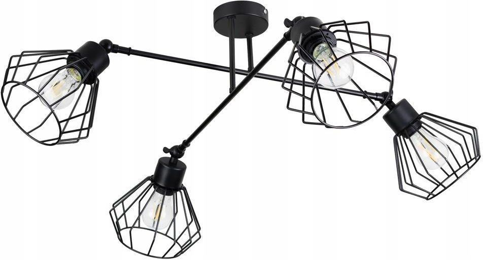 Inect Lampa Sufitowa Żyrandol Regulowany Loft Drut 4 E27 (100309) - Opinie i atrakcyjne ceny na ...