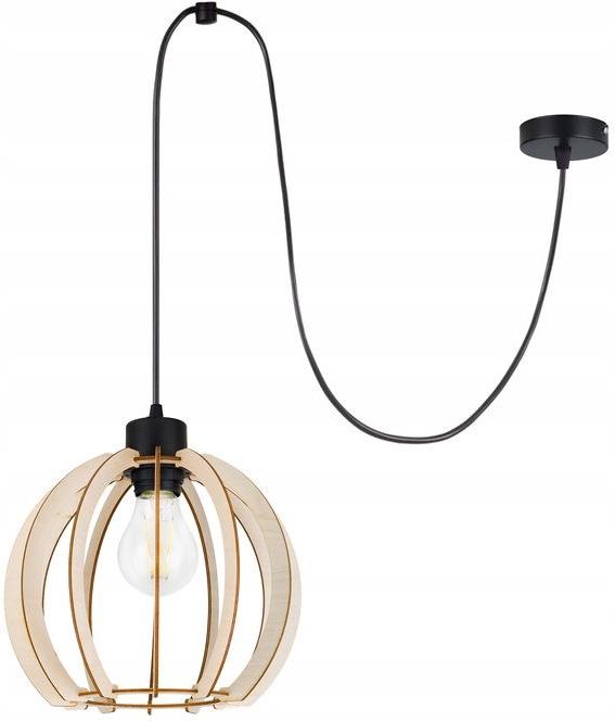 Inect Lampa Sufitowa Wisząca Zwis Loft E27 Pająk Drewno (100299) - Opinie i atrakcyjne ceny na ...