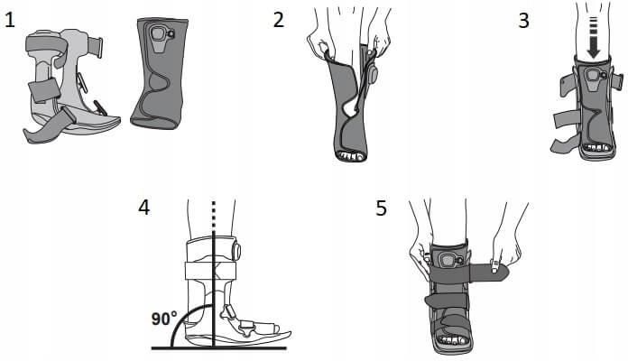 Akcesoria do rehabilitacji BREG BUT ORTOPEDYCZNY NA KOSTKĘ POMPOWANA ORTEZA WALKER ...