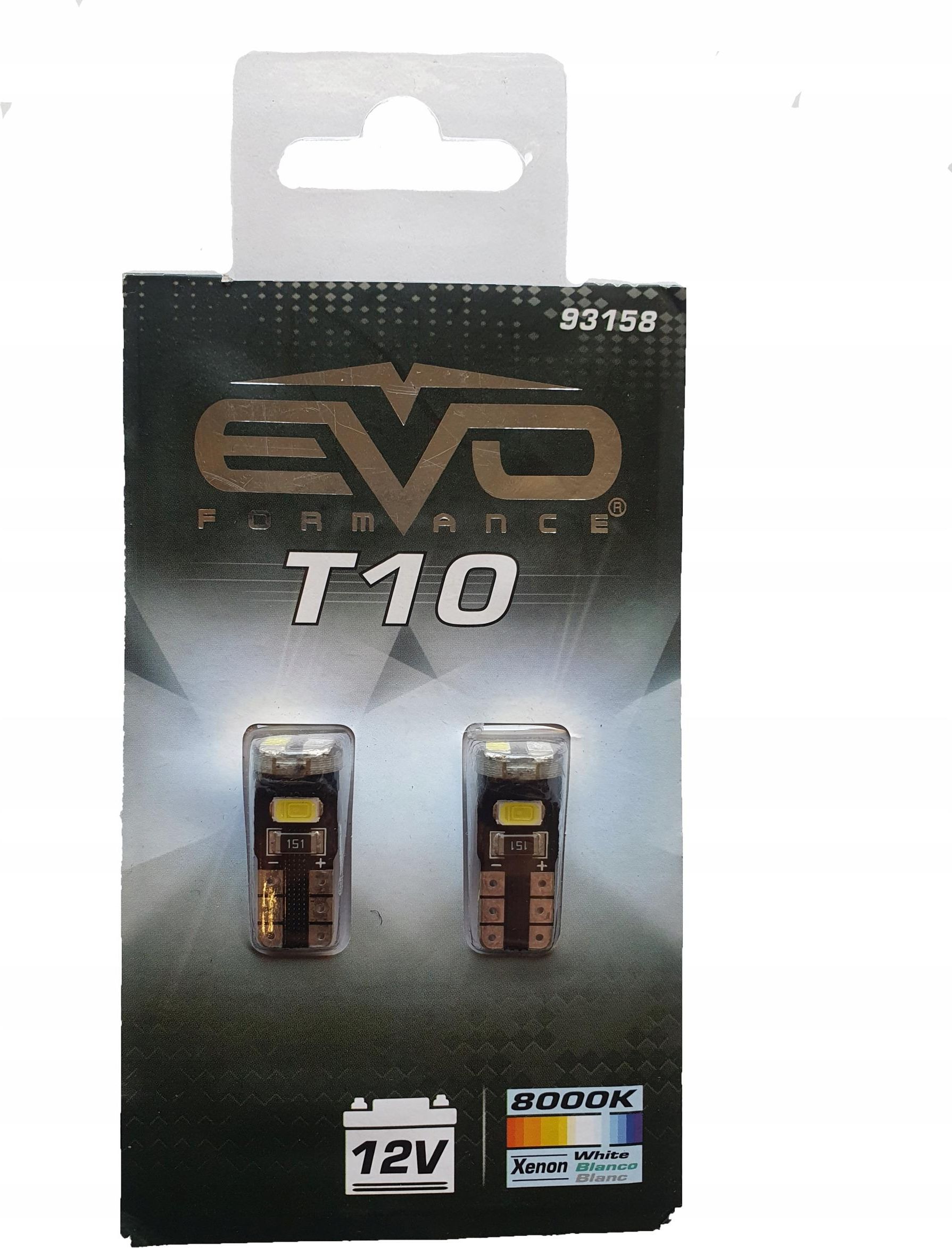 Żarowka samochodowa INNY ŻARÓWKI XENON EVO FORMANCE T10 12V 8000K BIAŁA ...