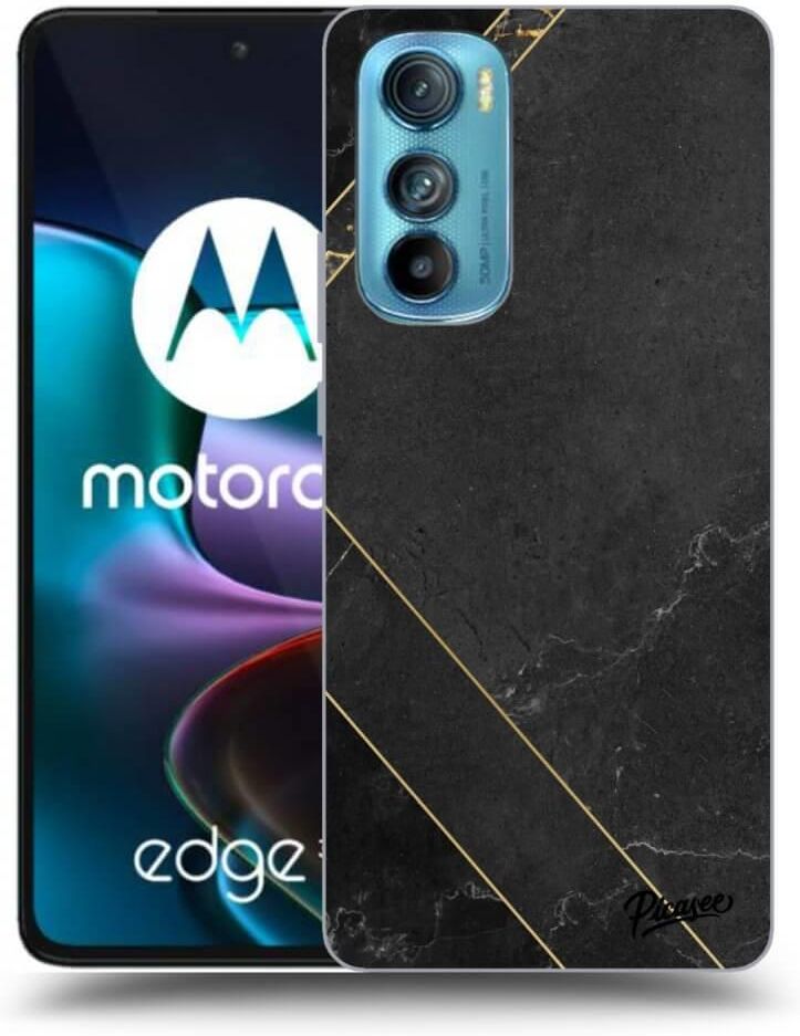 SILIKONOWE CZARNE ETUI NA MOTOROLA EDGE 30 - BLACK TILE - Etui na ...