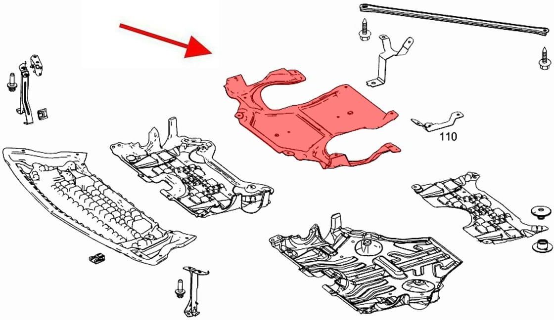 Mercedes Eclass W212 0916 Osłona Skrzyni Biegów A2125240730 - Opinie i ...