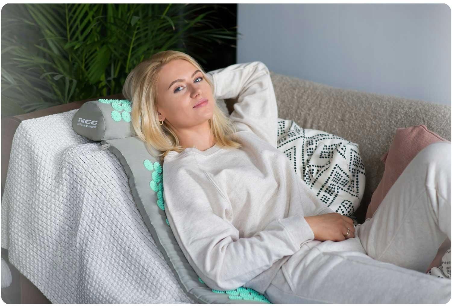 NEO-SPORT MATA DO AKUPRESURY KRĘGOSŁUPA MASUJĄCA PLECY STRES 1903101 ...