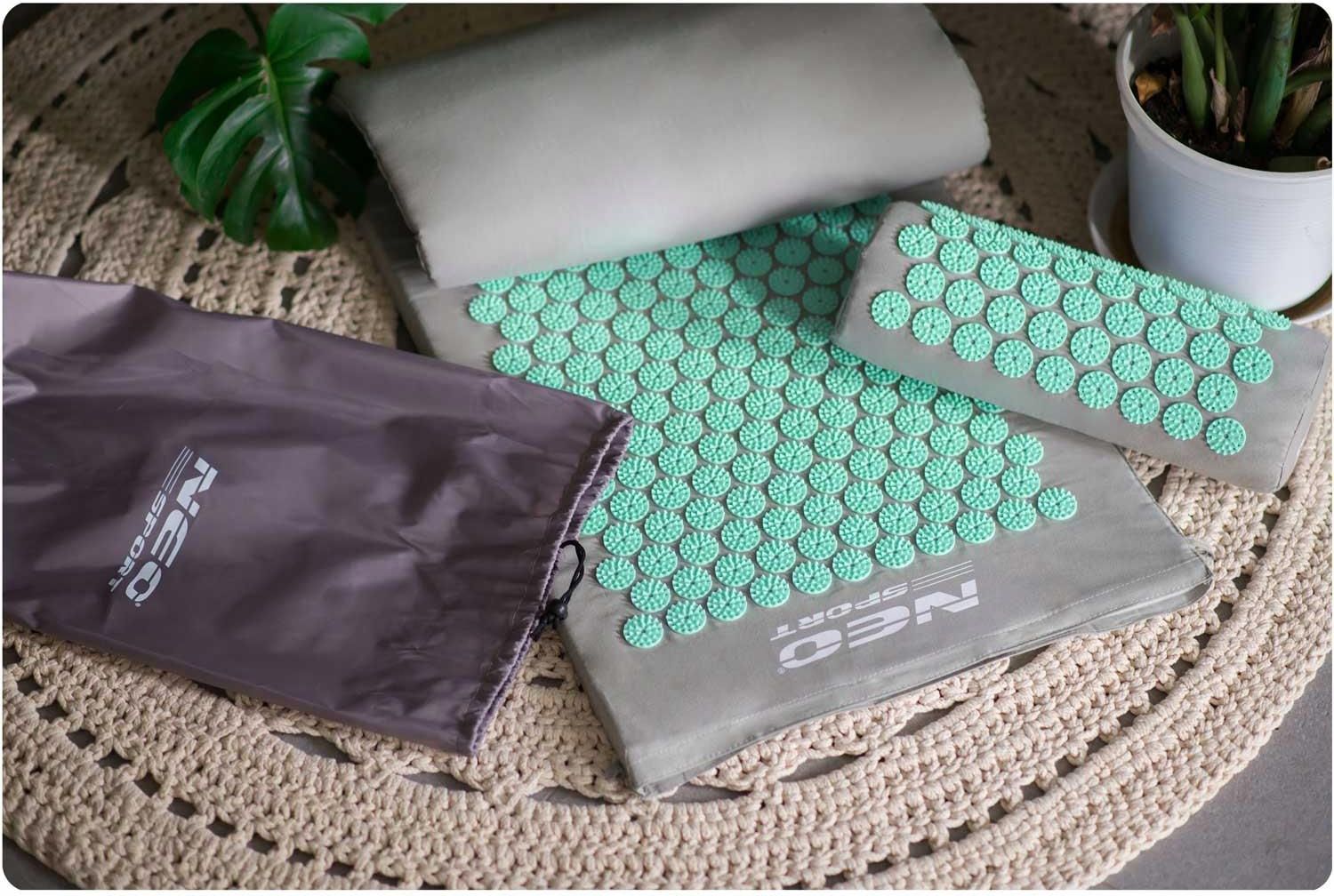 NEO-SPORT MATA DO AKUPRESURY KRĘGOSŁUPA MASUJĄCA PLECY STRES 1903101 ...