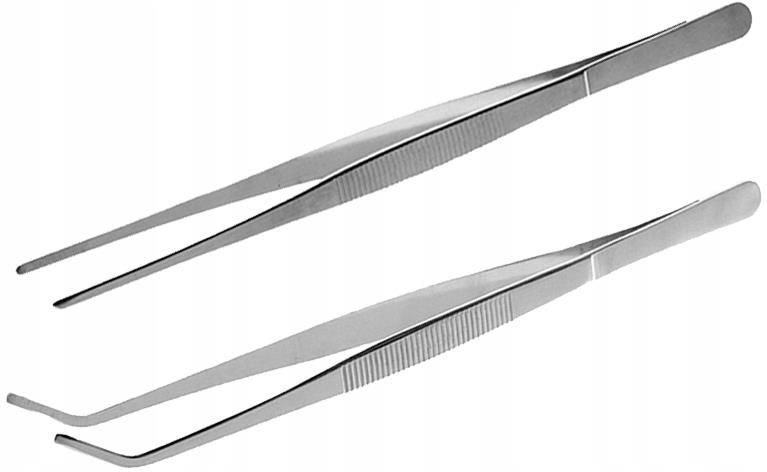 SUPER REPTILE PENSETA PINCETA PĘSETA ZAGIĘTA + PROSTA 20CM /2SZT PS20PZ ...