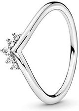 PANDORA PIERŚCIONEK DLA KOBIET TIARA WISHBONE 198282CZ, METALE ...