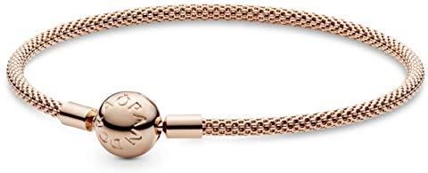 PANDORA DAMSKA BRANSOLETKA STATEMENT POZŁACANA, KOLOR: RÓŻOWY, COD ...