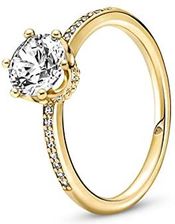 PANDORA PIERŚCIONEK DAMSKI BŁYSZCZĄCY KORONA, KOLOR ZŁOTY 168289C01, 54 ...