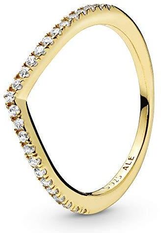 PANDORA 168758C01-56 DAMSKI PIERŚCIONEK W KSZTAŁCIE LITERY V, POZŁACANY - Ceny i opinie - Ceneo.pl