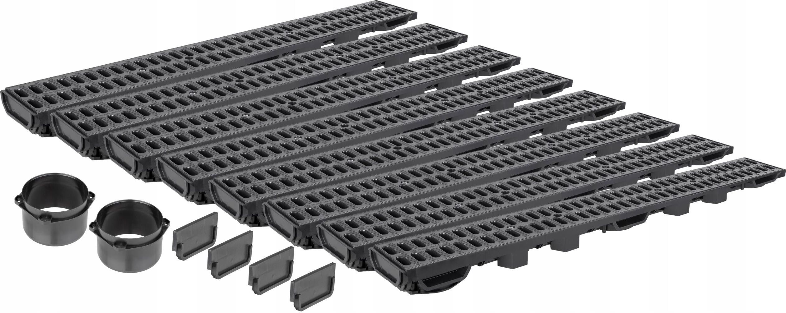 Rynna AQUER ODWODNIENIE LINIOWE H55 RUSZT PP ZESTAW 8M ...