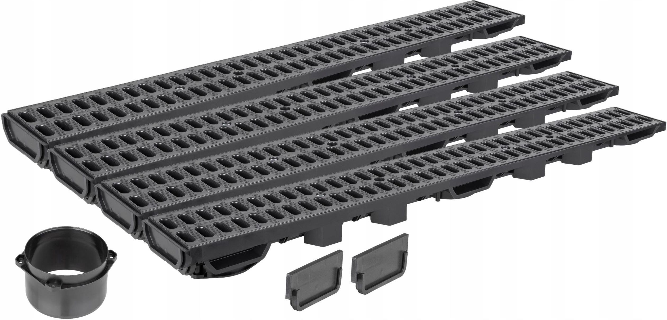 Rynna AQUER ODWODNIENIE LINIOWE H55 RUSZT PP ZESTAW 4M ...