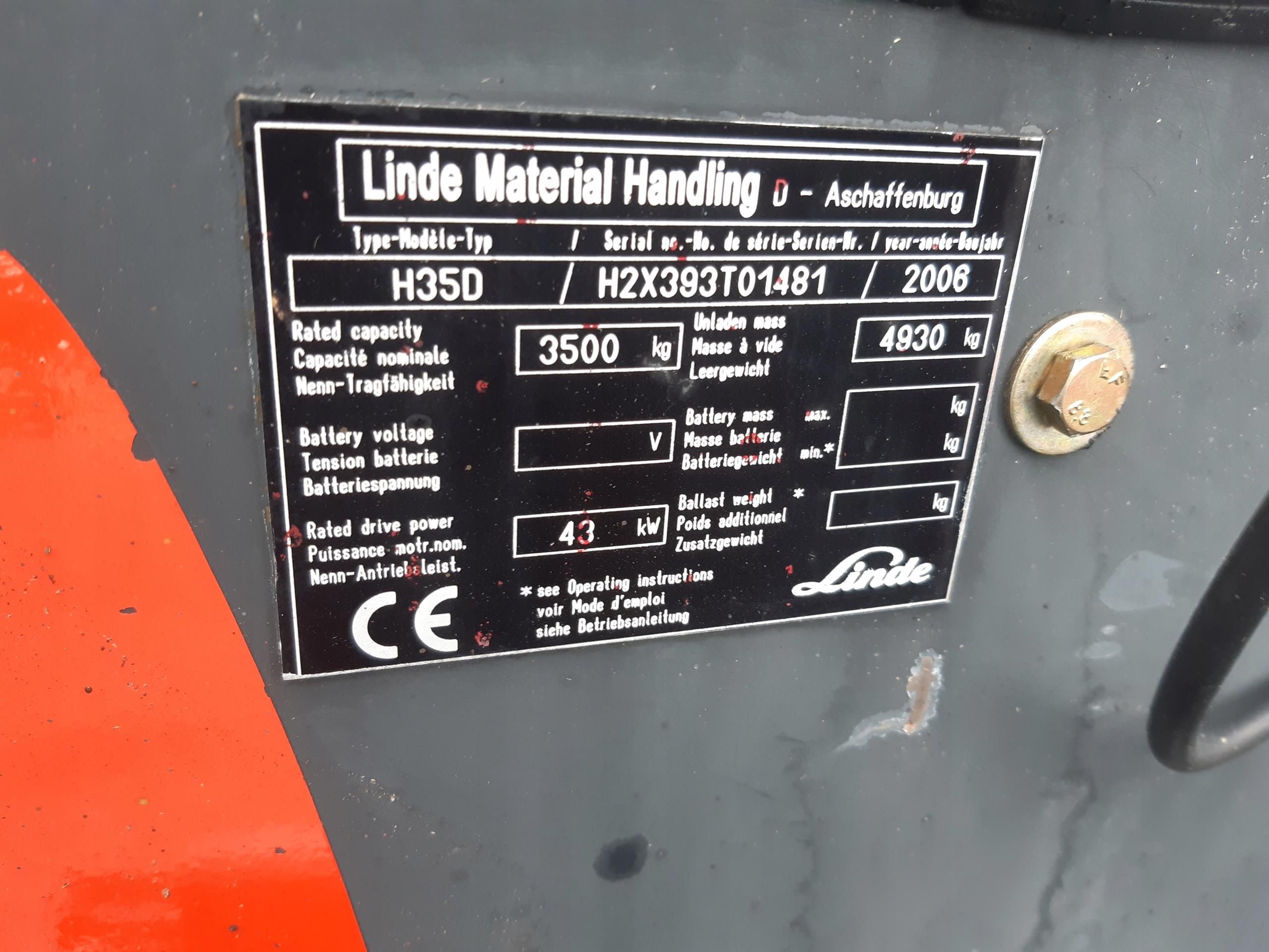 WÓZEK WIDŁOWY LINDE H 35D 393 - Opinie i ceny na Ceneo.pl