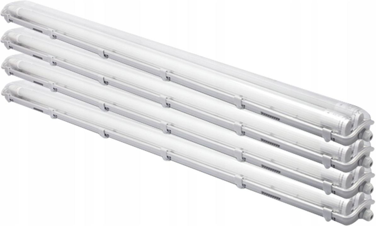 Superled 4x Oprawa hermetyczna 120cm lampa + świetlówki Led (2535 ...