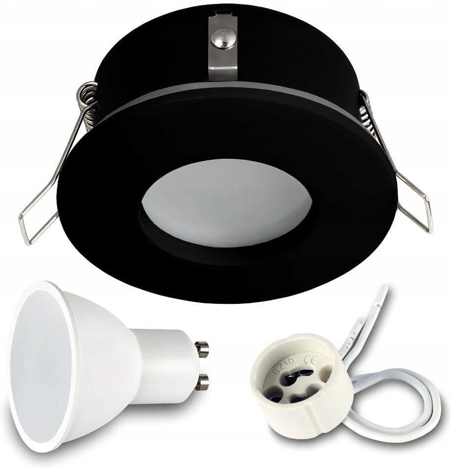 Kwazar Luminaire Oprawa wpuszczana halogen IP44 + Led GU10 7W 4000K ...