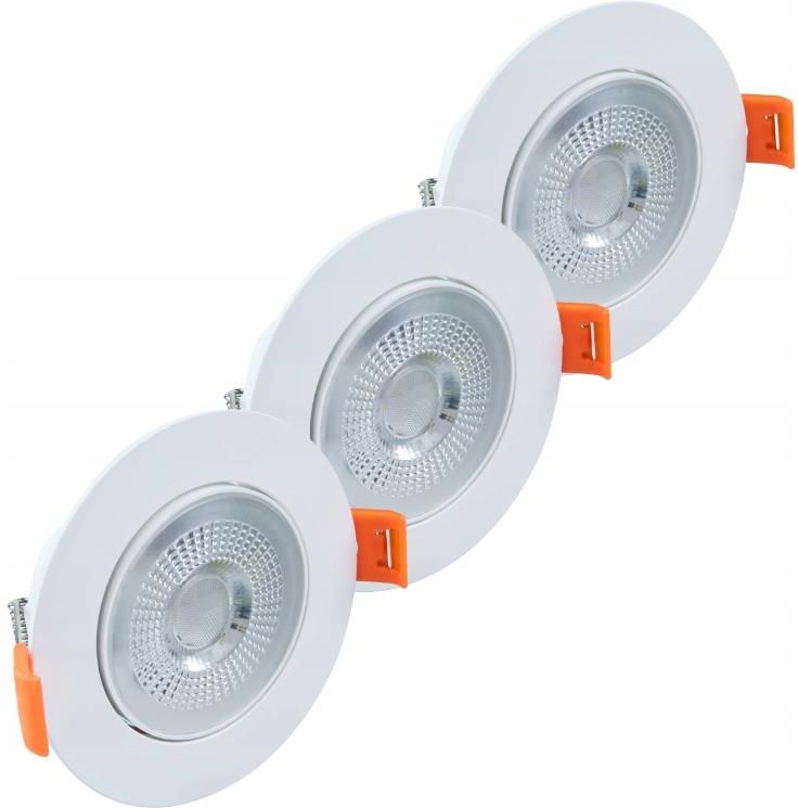 Dpm Lampa podtynkowa Led, 4,8 W 4000 K, biała 3 szt (DLC348W) - Opinie ...