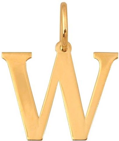 Lovrin Złota przywieszka 585 DRUKOWANA LITERA W 0,65g - Ceny i opinie - Ceneo.pl