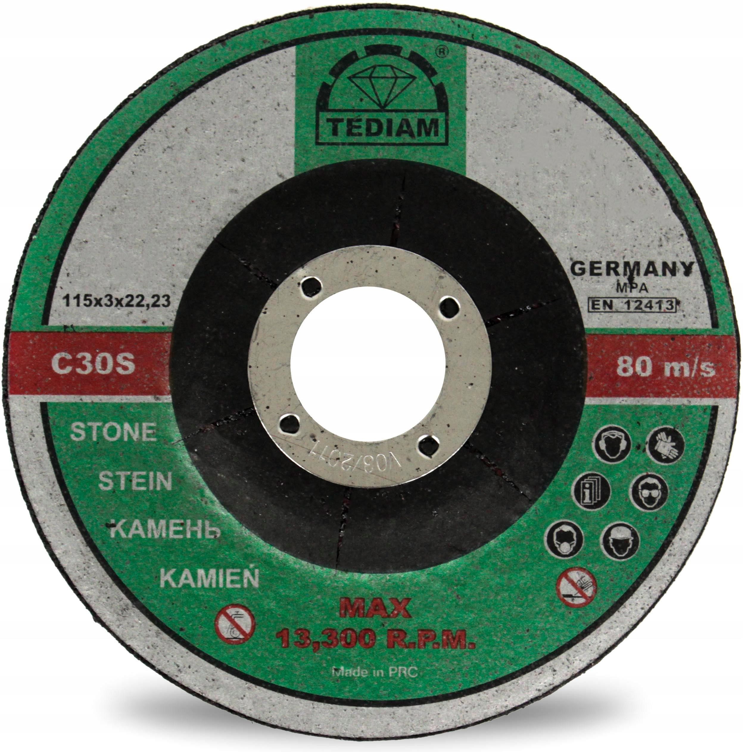 Tarcza tnąca Tediam Tarcza Do Cięcia Betonu Kamienia 115x3,0 - Opinie i ceny na Ceneo.pl