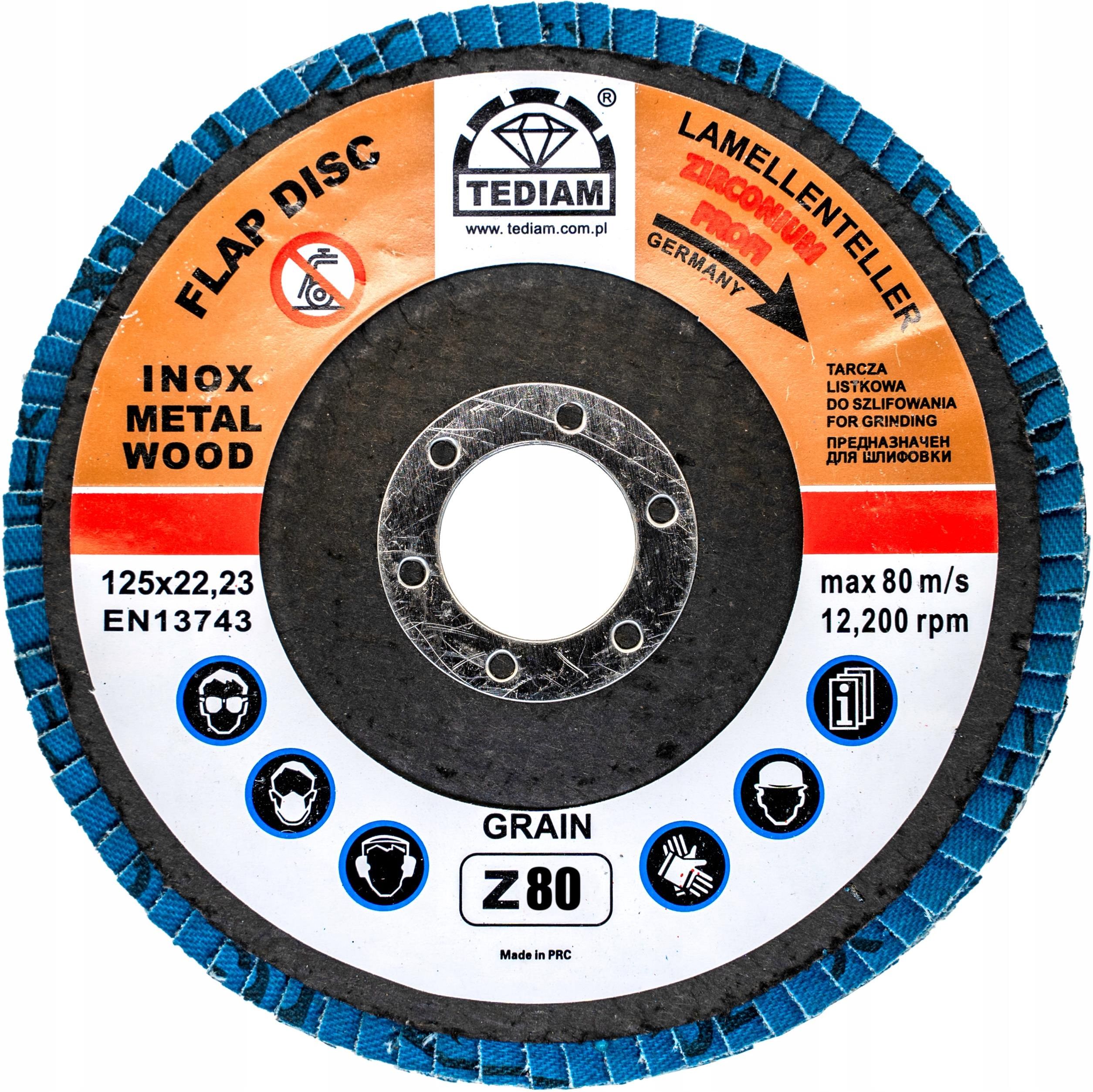 Tediam Tarcza Listkowa Uniweralna 115mm Gr 40 10 Sztuk - Opinie i ceny ...