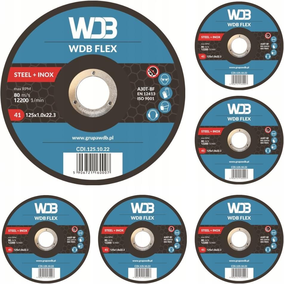 Tarcza tnąca Wdb Flex Tarcze Do Cięcia Metali Stali Inox 230×2 10szt ...