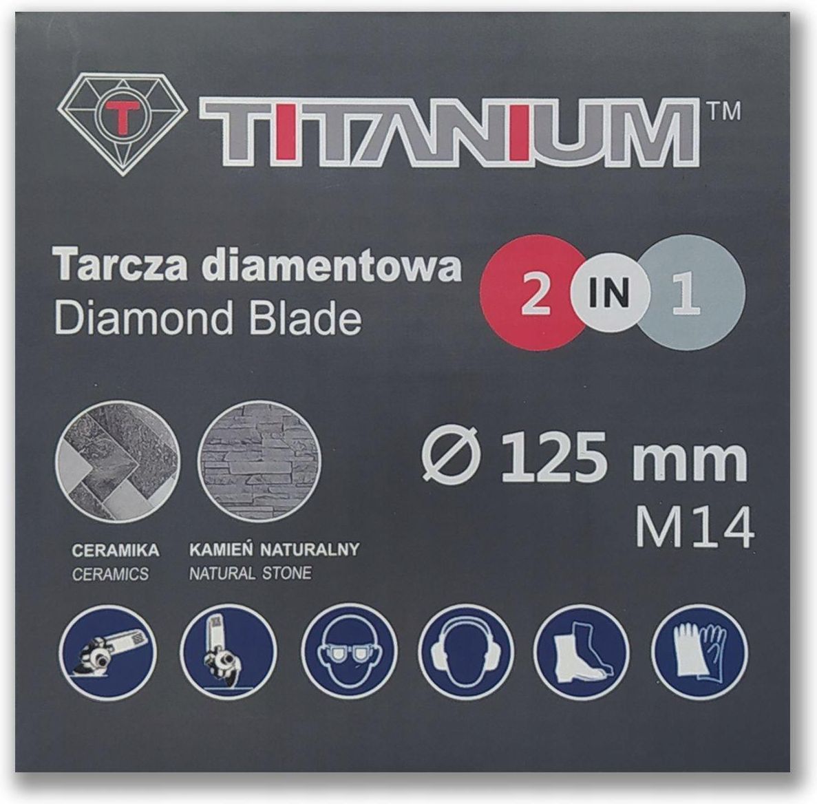 Tarcza diamentowa Titanium Tarcza Diamentowa 125Mm M14 Do Płytek 2W1 ...