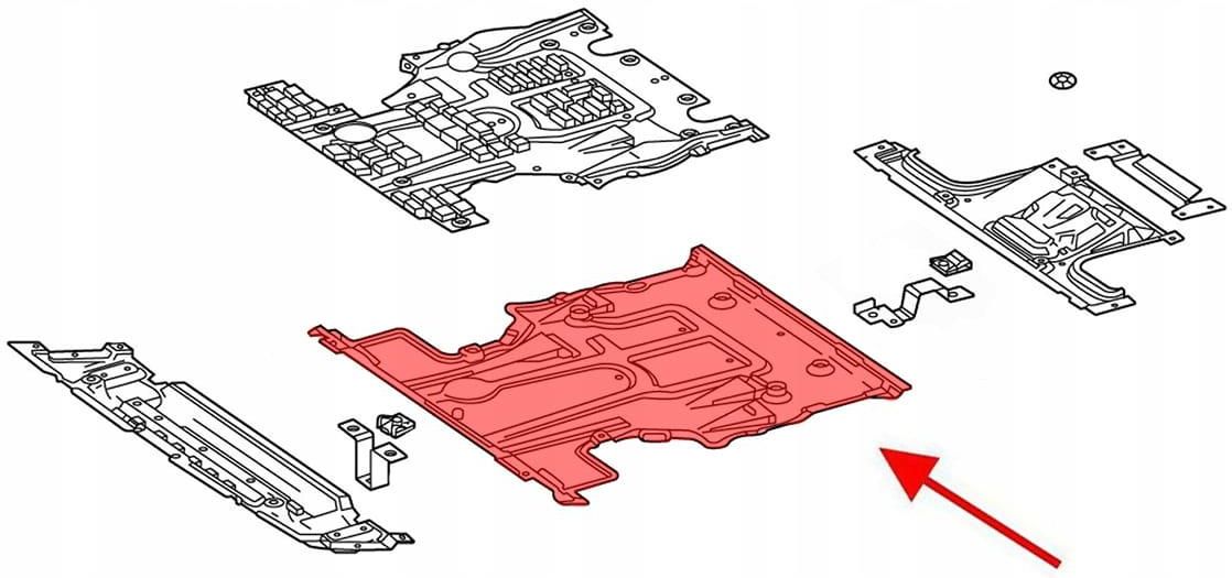 MERCEDES GLE W167 2019- PŁYTA OSŁONA POD SILNIK 1675200100 - Opinie i ...