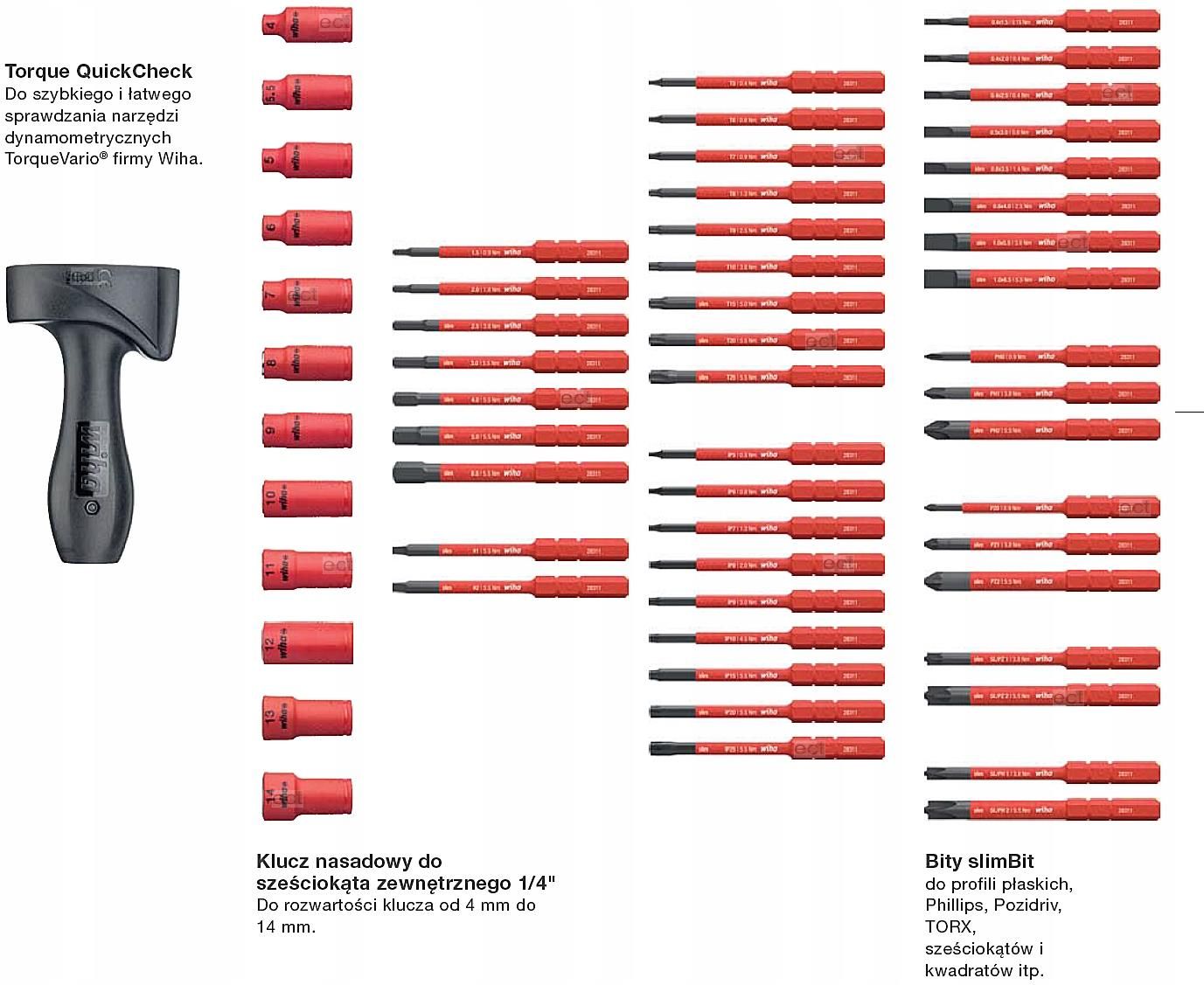 Wiha Zestaw Bitów Slimbit Electric Pł Hex 44107 - Opinie i ceny na Ceneo.pl