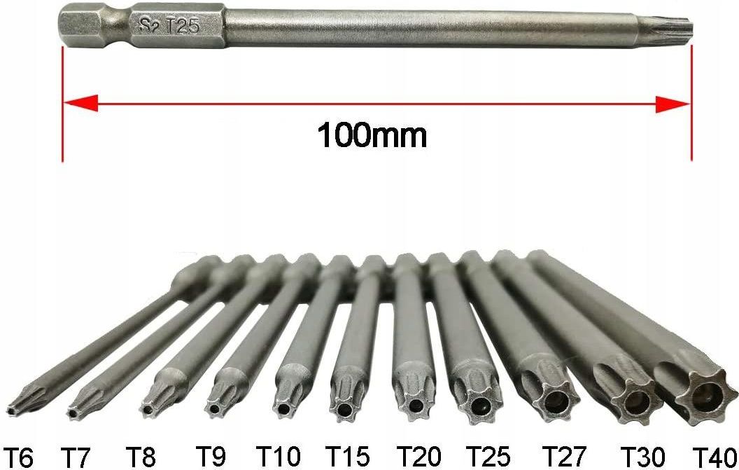Smart Tools Bity Długie Torx 11szt. 100Mm Klucz Zestaw 1/4 Cala B07RV3XDSH - Opinie i ceny na ...