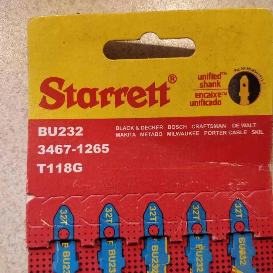 Brzeszczot Starrett Brzeszczoty Bu232 Do Wyrzynarki BU23234671265T118G ...