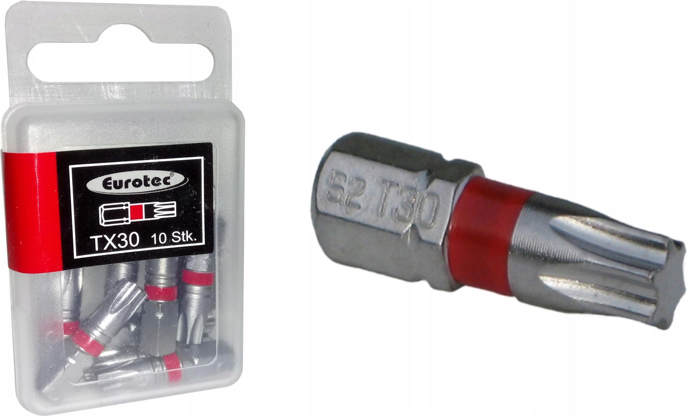 Eurotec Torx 25Mm Bit Czerwony Końcówka 10szt. TX30 - Opinie i ceny na ...