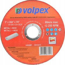 Volpex 10X Tarcz 125 Do Cięcia Nierdzewki Inox 0,1 176289 - Opinie i ceny na Ceneo.pl