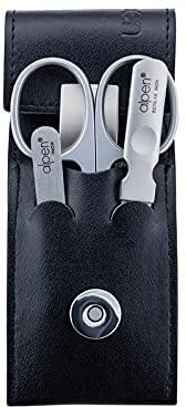 Alpen Zestaw do manicure, 3-częściowy, nierdzewne, nożyczki do skóry i ...