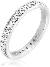 Elli Damski pierścionek ze srebra wysokiej próby 925 z kryształkami Swarovskiego e srebro ...