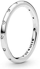 Pandora 190945CZ damski pierścionek ze srebra wysokiej próby z białą cyrkonią e Srebro, S 1/2 ...