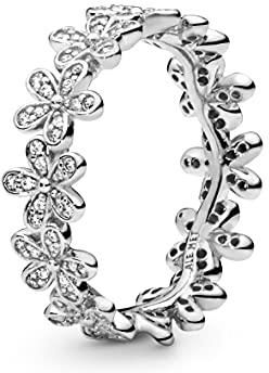 Pandora Moments damski pierścionek ze srebra wysokiej próby stokrotki, Metal szlachetny ...