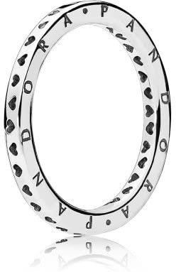 Pandora Damskie pierścionki ze srebra wysokiej próby 925, 197133-48-P, srebrny, cyrkonia ...