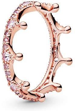 Pandora Damskie pierścionki ze srebra wysokiej próby 925, 197087CZ-44-P, srebrny, kryształ ...