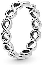 Pandora Damski pierścionek z obietnicą nieskończoności, srebrny, P½ - Q½ (rozmiar producenta: 58 ...