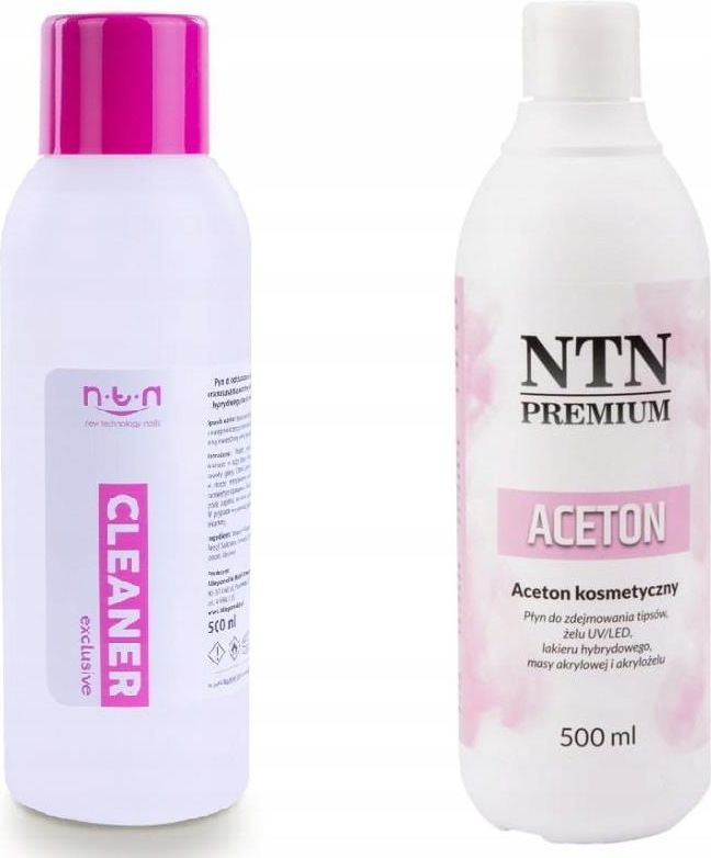 NTN NTN NTN NTN NTN NTN NTN 2X500ML CLEANER + ACETON PŁYNY DO PAZNOKCI - Opinie i ceny na Ceneo.pl