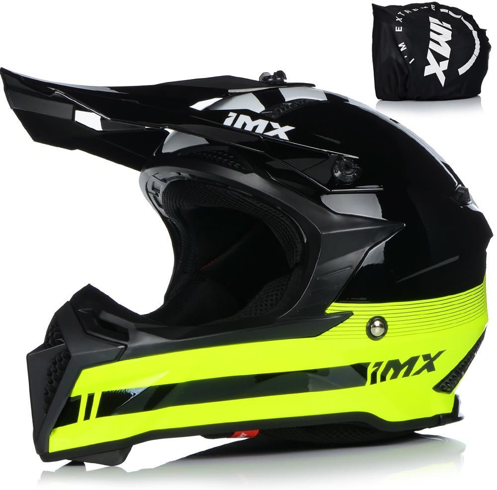Kask motocyklowy Imx Fmx-02 Black/Fluo Yellow/White Gloss - Opinie i ...